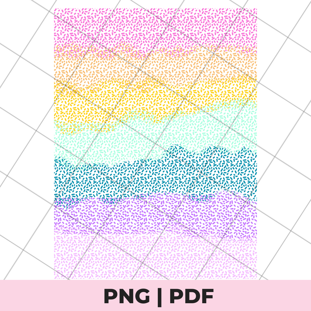 Set of Pastel Shape Pattern Sublimation Files – The Country Chic Cottage