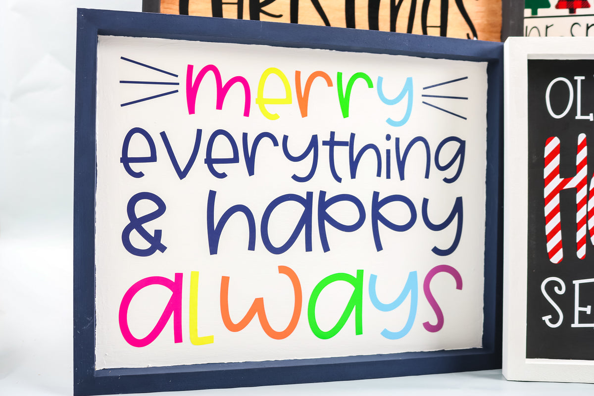 Merry Everything & Happy Always SVG File – The Country Chic Cottage