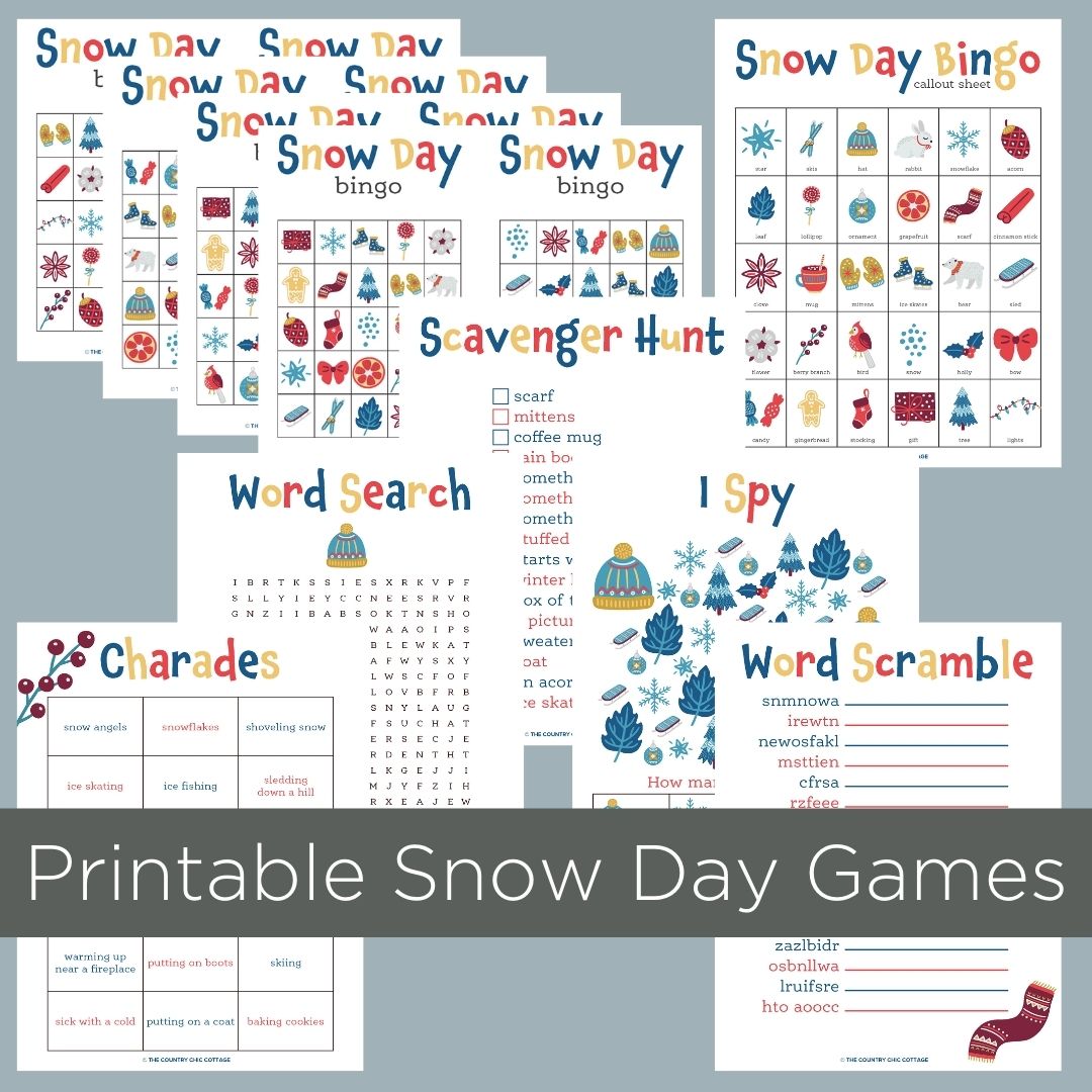 Snow Day Activity Pack – The Country Chic Cottage