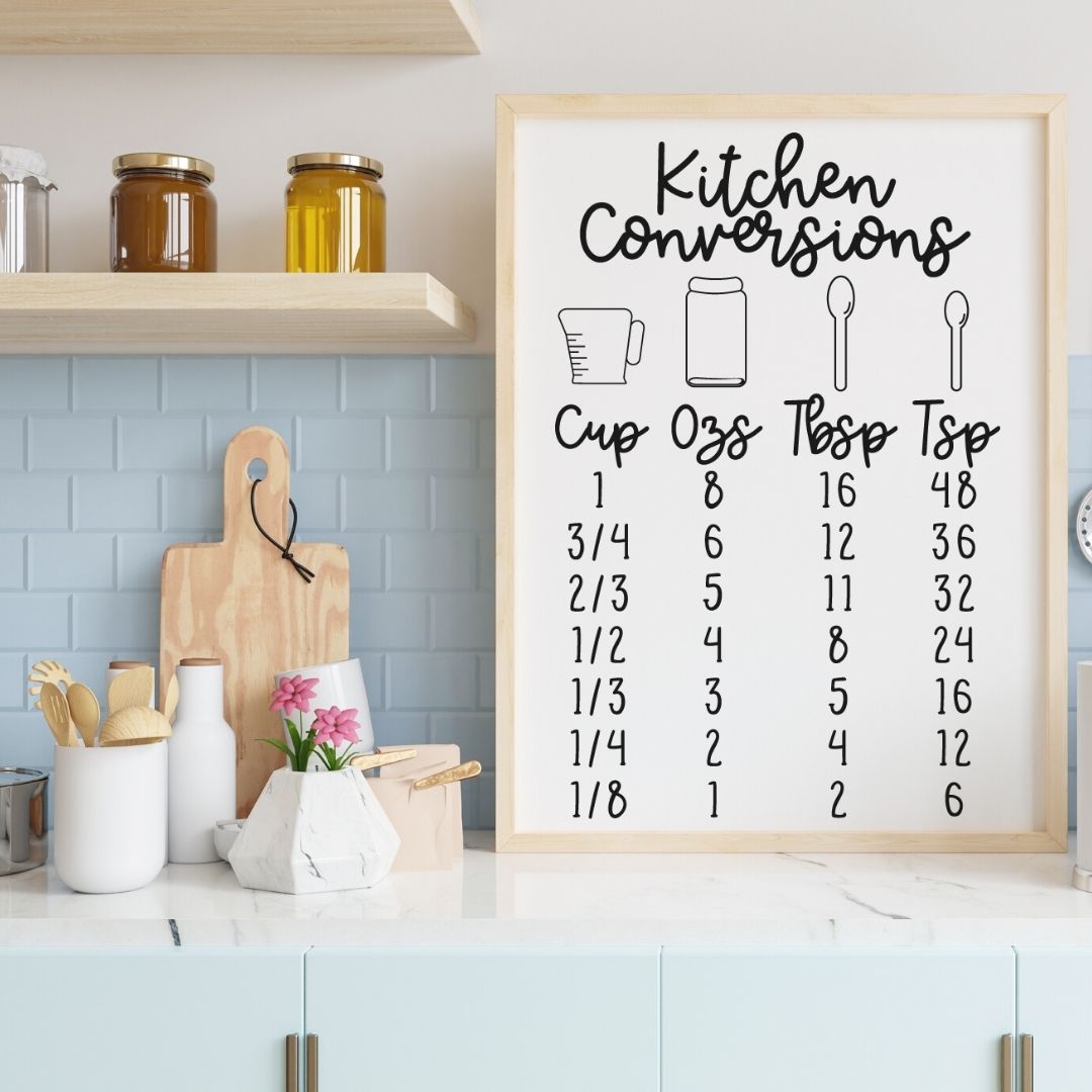Kitchen Conversions SVG File – The Country Chic Cottage